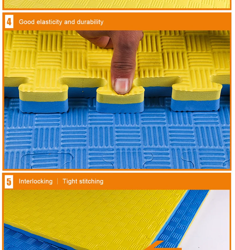 High Quality Multicolor Eco Eva Foam Anti-slip Waterproof Martial Art ...