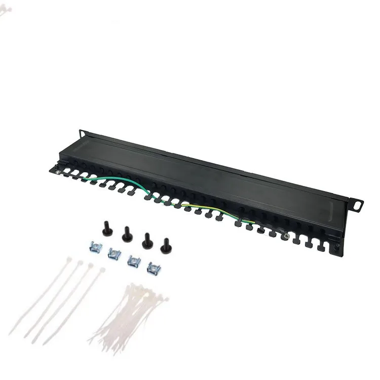 Network Patch Panel FTP RJ45 Socket 8P8C LAN 1U 25 Port Fiber Optic ...