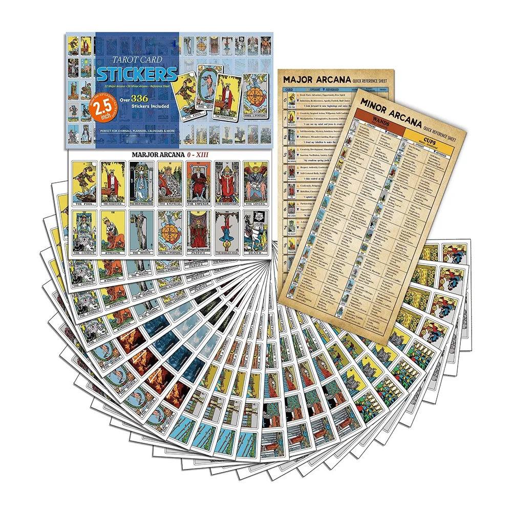 Ta-rot Stickers For Journaling Mini Tarot Card Stickers Based On ...