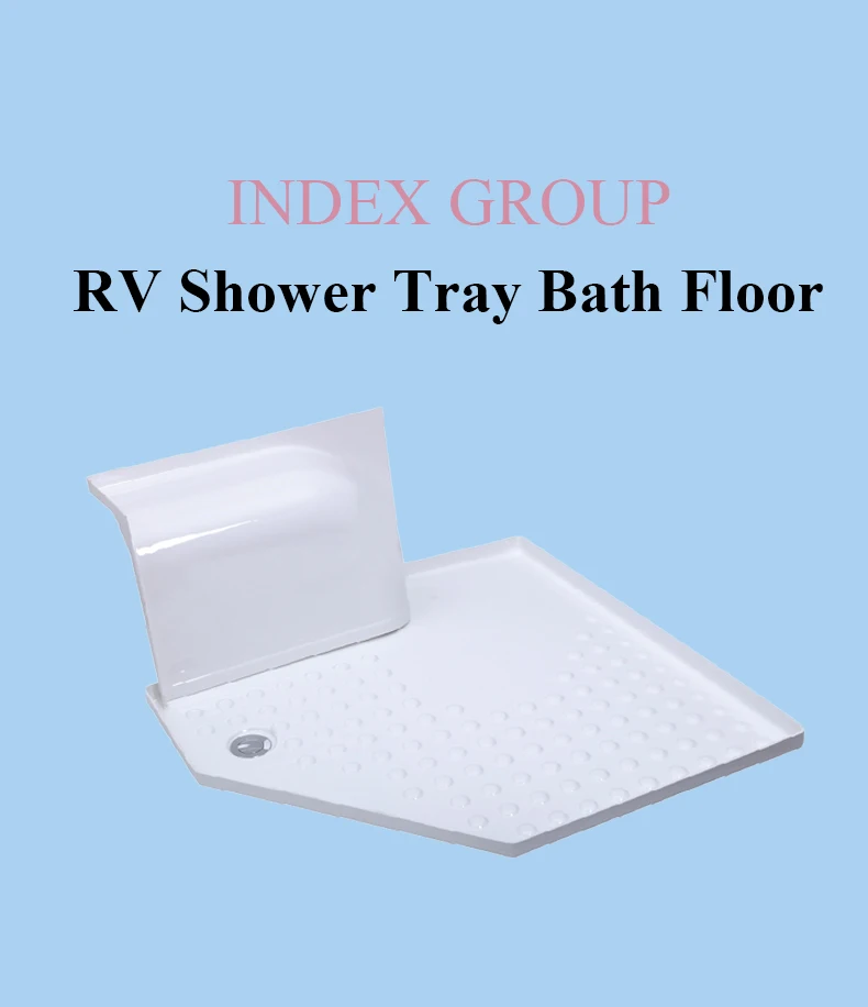 Whole Sale RV-YD001 Gray Acrylic RV Shower Tray White Anti-slippery ...