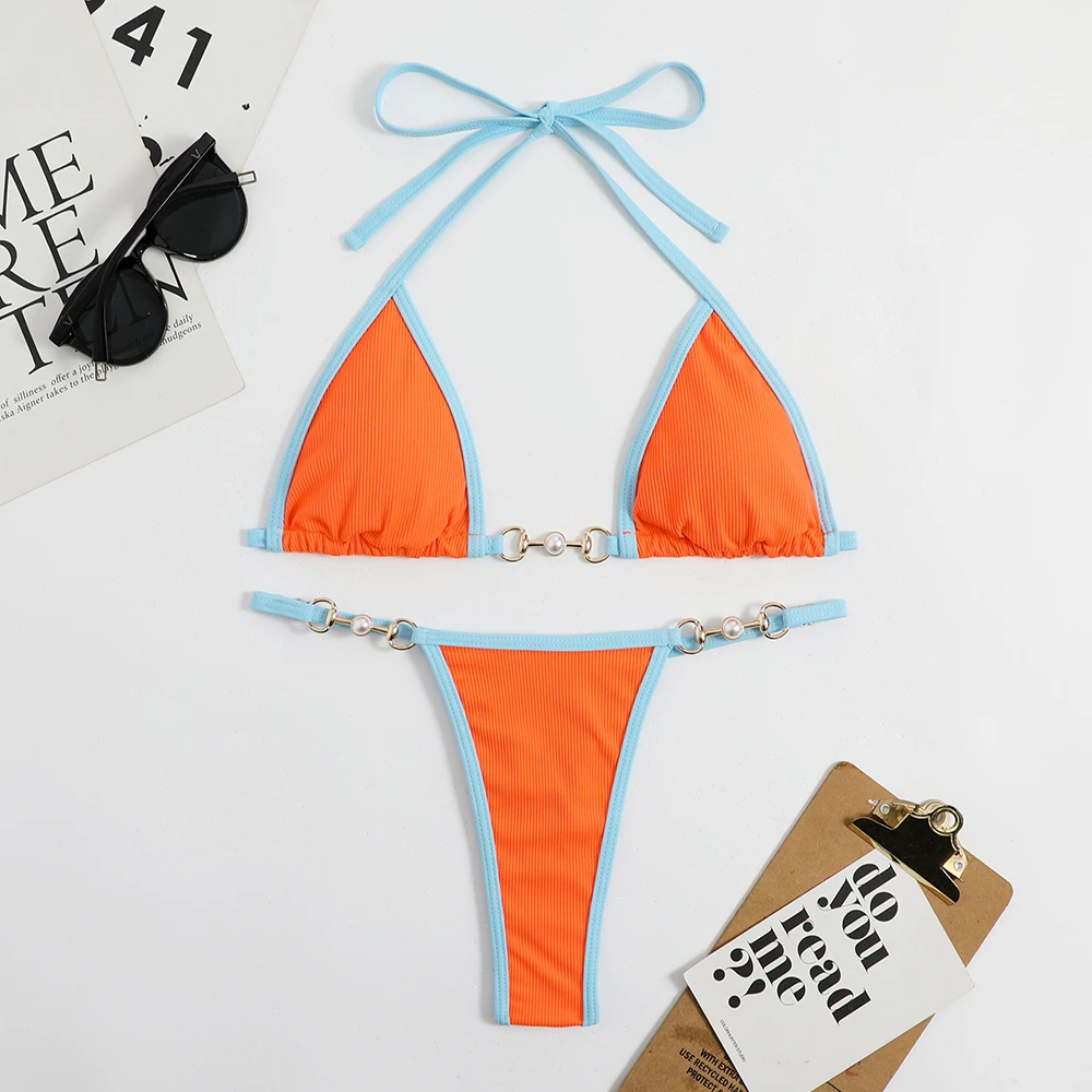 Alibaba.com: OEM Service Custom Sexy Ribbed Bikini Set 2024 Brazilian ...