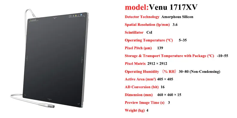 Medical X Ray Flat Panel Detector Veterinary Digital Flat Panel X-ray ...
