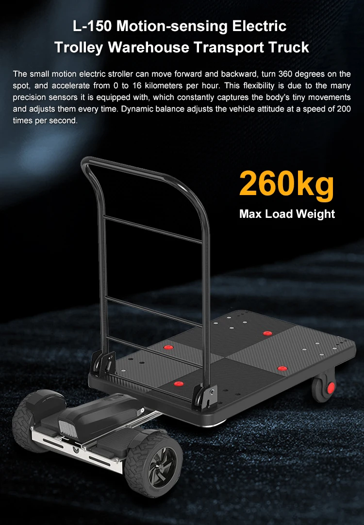 Foxtechrobot Electric Charging Dolly - Heavy Duty Trolleys