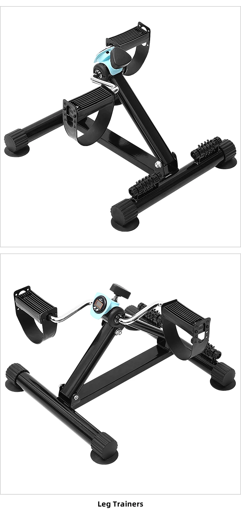 Under Desk Rehabilitation Magnetic Exercise Bike Portable Mini Pedal ...