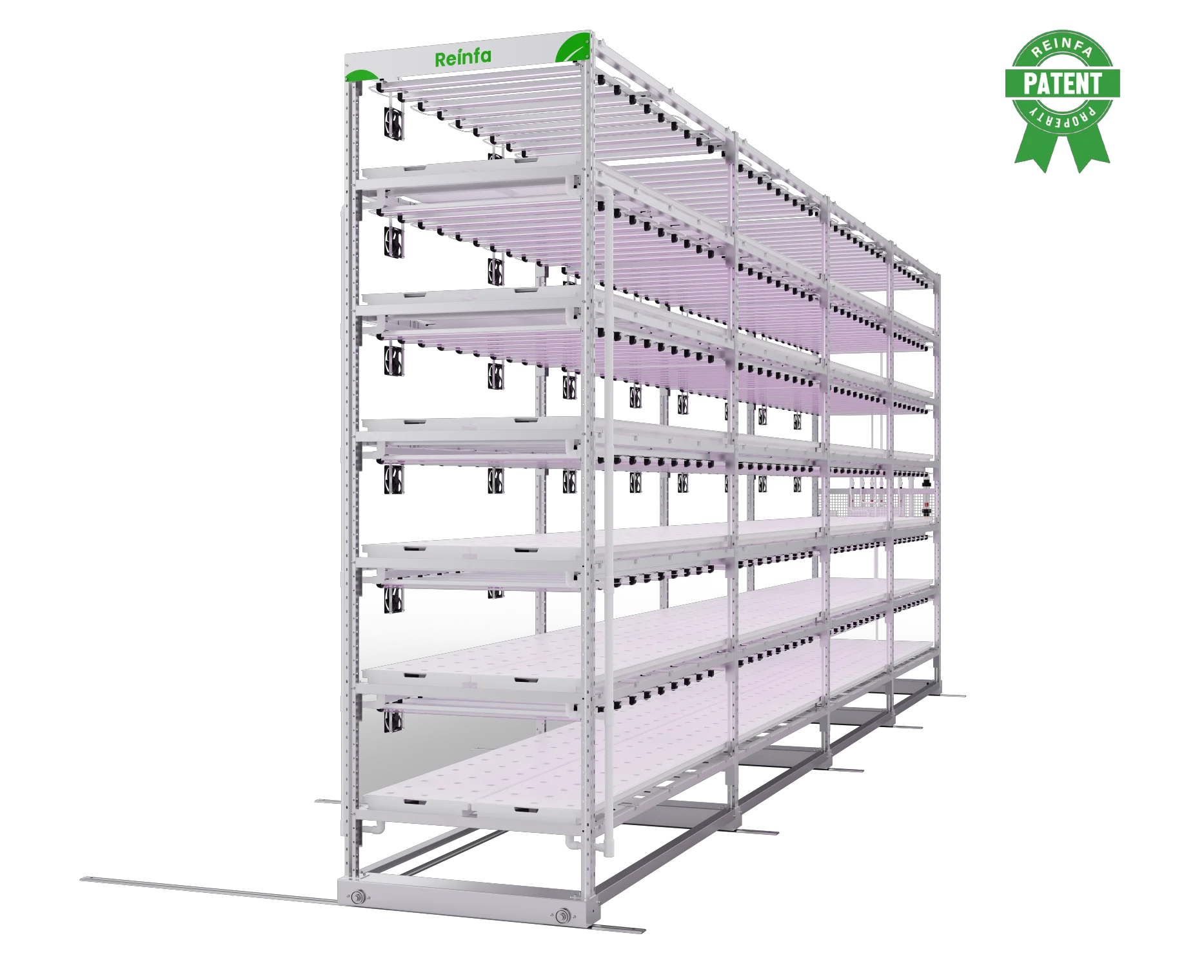Automated 4x8ft Agriculture Vertical Grow System Plant Growing Racks ...