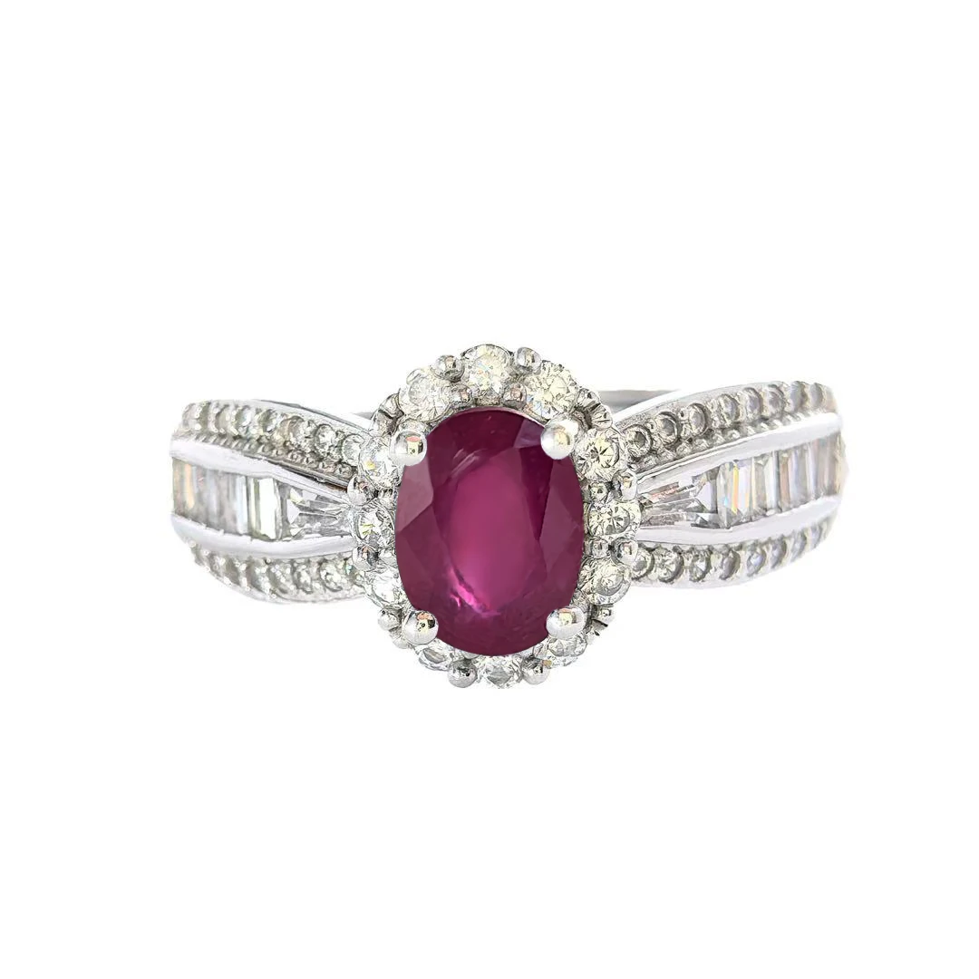 Factory Direct China Exquisite Exclusive Ruby Ring Handmade Sparkling Ruby Gemstone Vintage Set ...