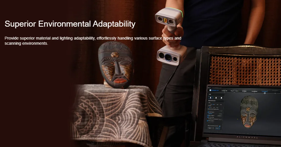 Blue Laser and Red Laser Portable Hx H2 Moose Professional 3D Scanners ...