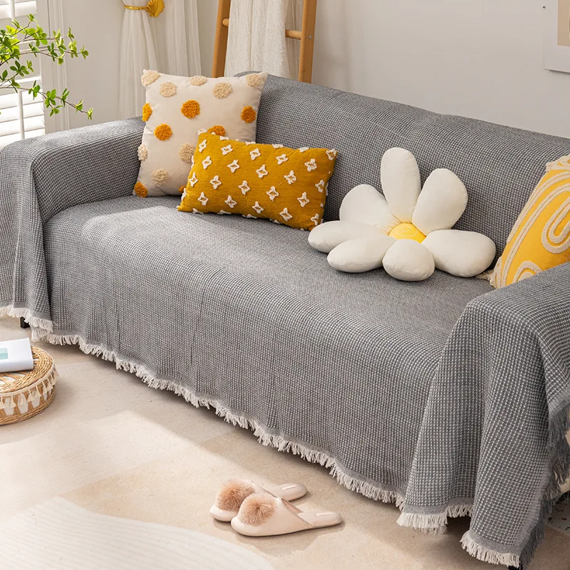 Modern Four Seasons Universal Cloth Sofa Cover Cloth Non-slip Universal ...