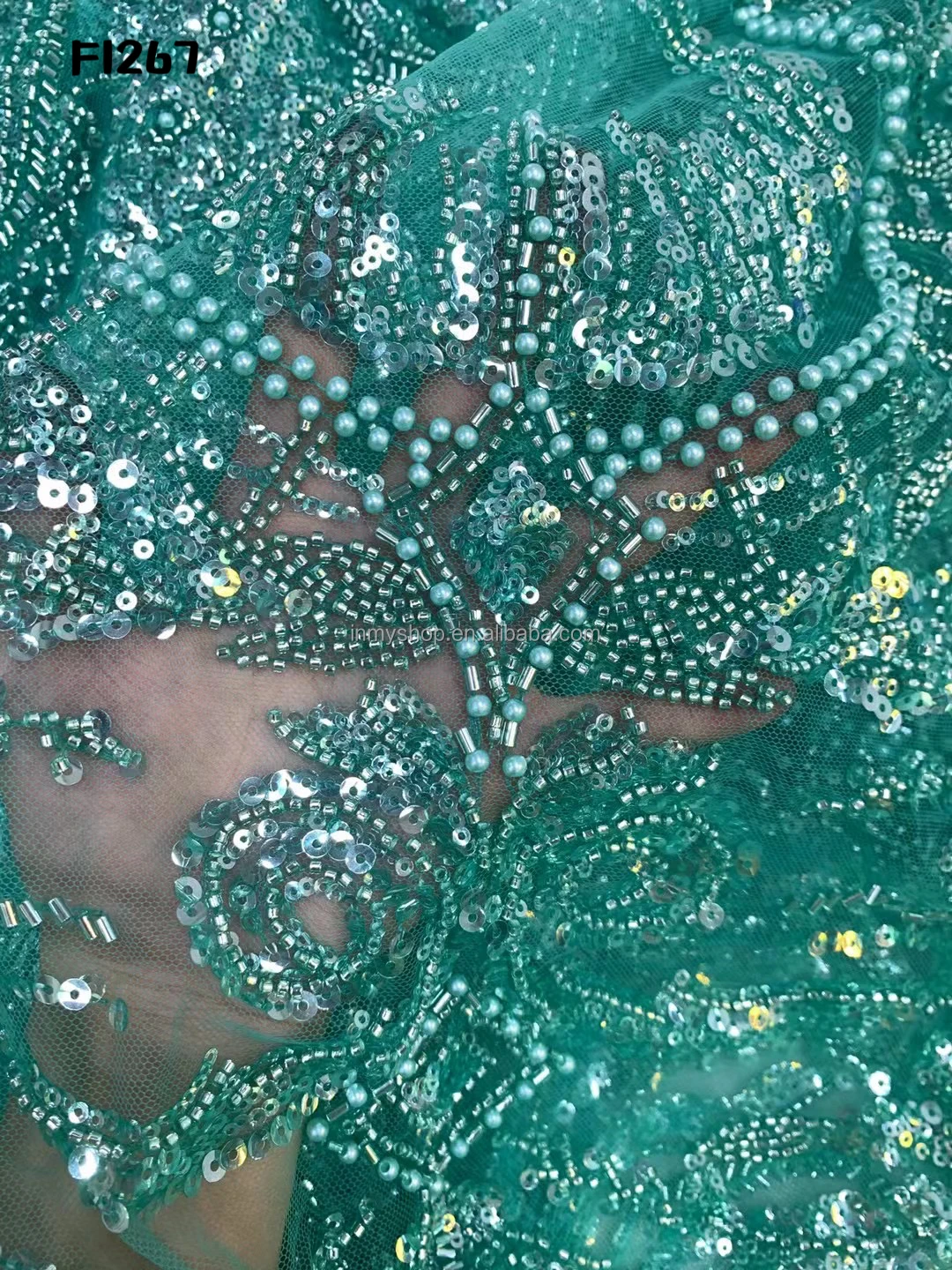 2023 Handmade 3d Heavy French Net African Beading Lace Fabric High ...
