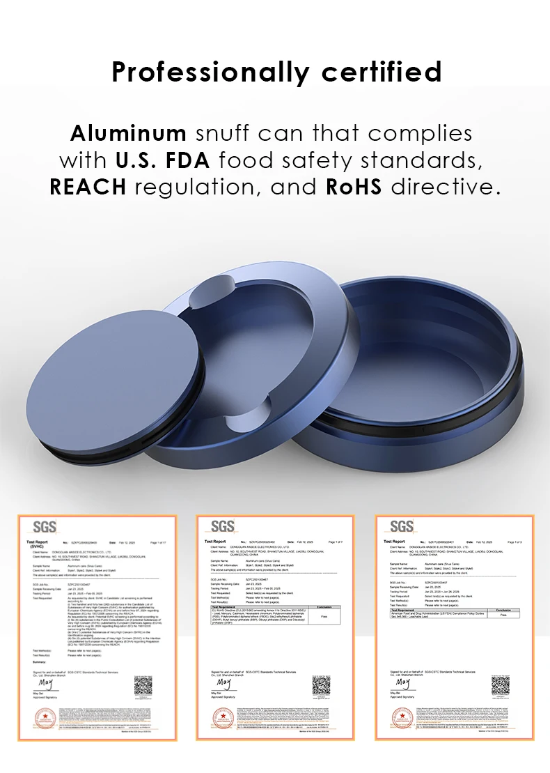 Customized Aluminum Snuff Box - Precision CNC Machining
