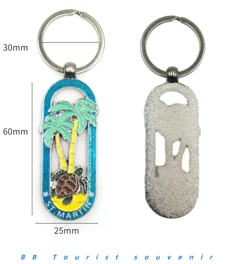 High Quality Customized Sea Animal Shape Metal Key Chain Foil Metal ...