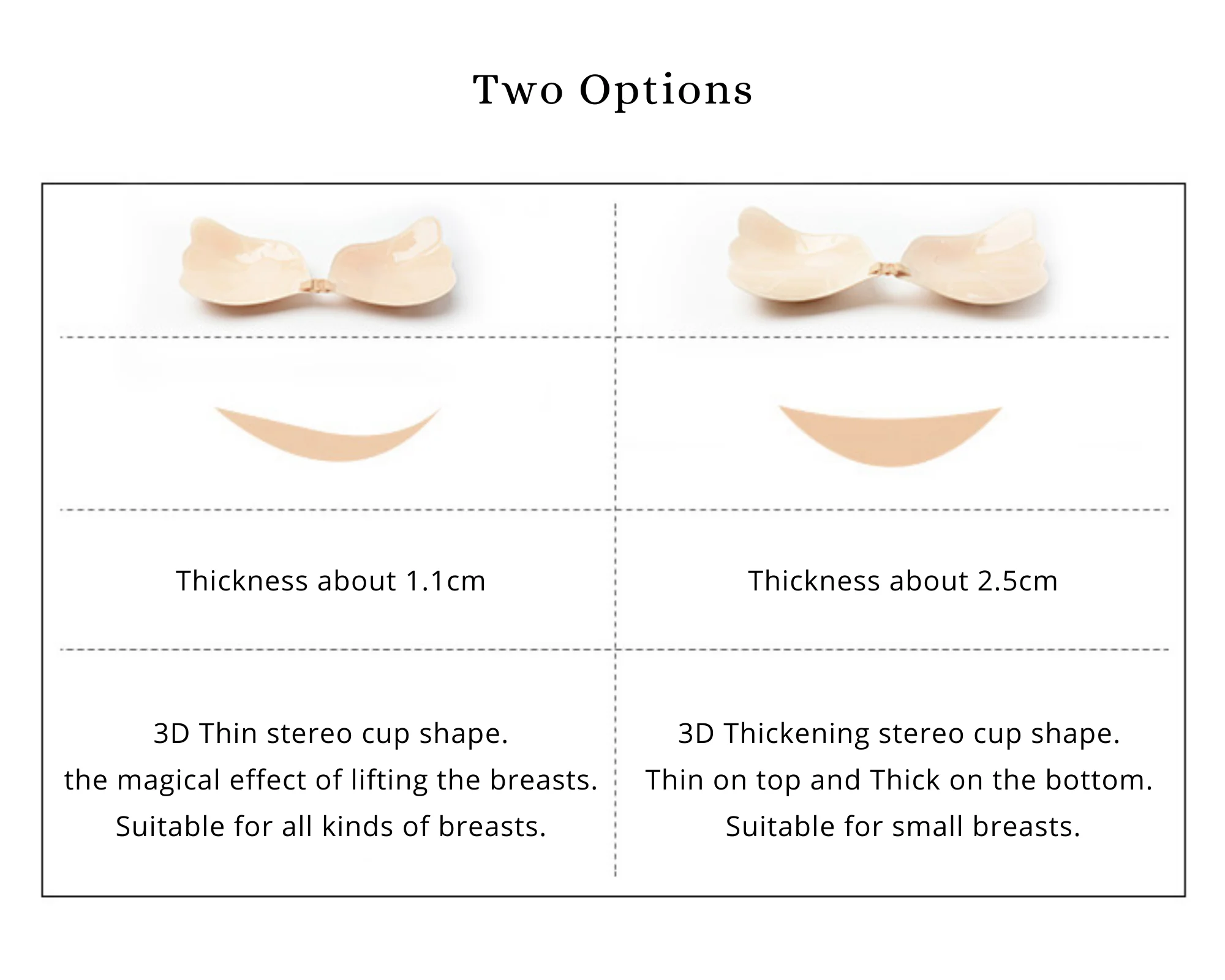 38 D Bra Size - Frontless Bra with Push-up & Quick Dry