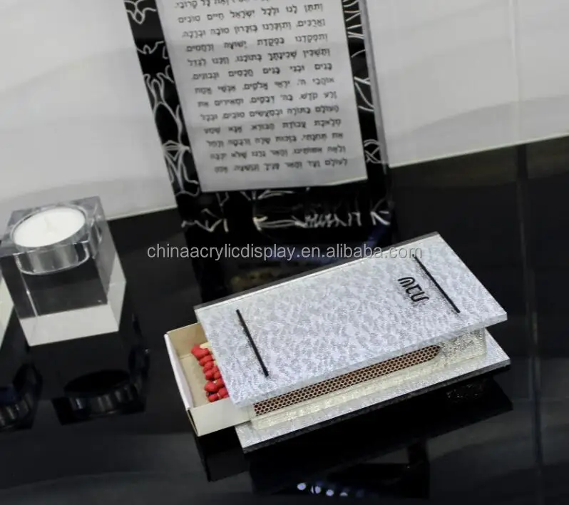 Acrylic Flash Silver Factory Custom Jewish Match Box Acrylic Jewish ...