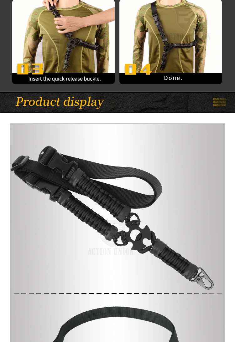 Adjustable Hunting Accessories Shooting Shoulder Strap 1 Single Point ...