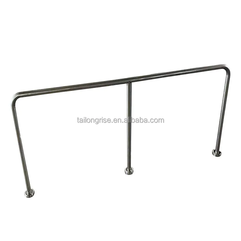 Stainless Steel Surface Mounted Pedestrian Guard Rail Safety Handrail ...