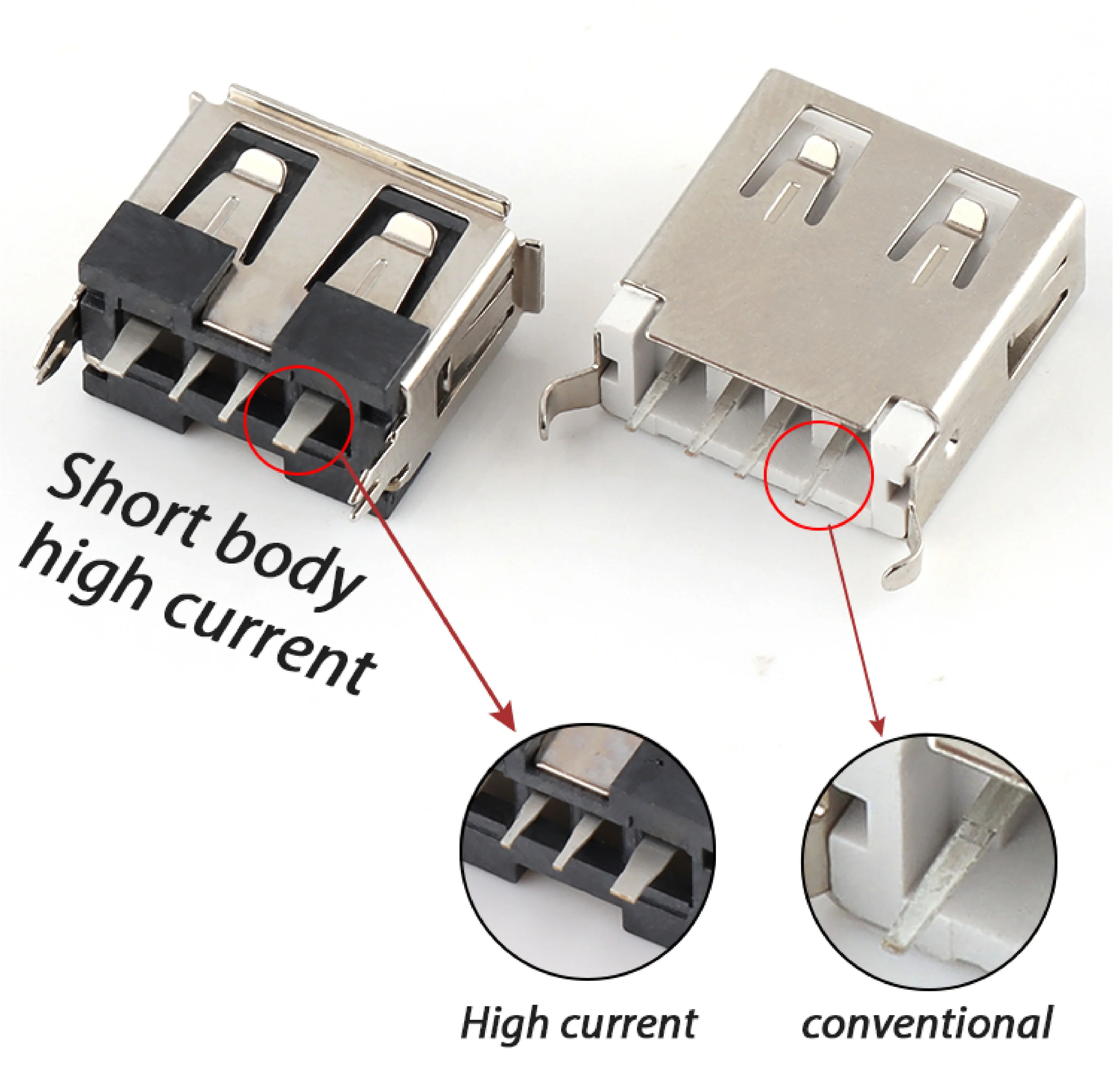 USB A male connector short body Welding type-a male connector| Alibaba.com