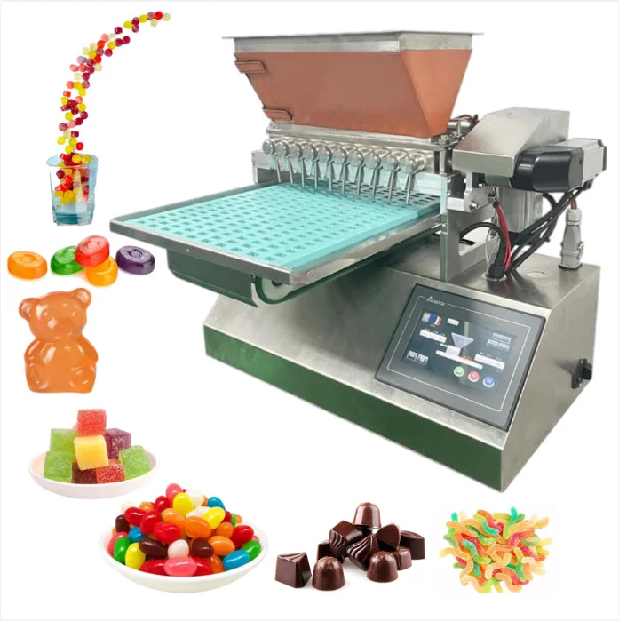 Manual Table Top Gummy Depositor Small Chocolate Hard Candy Making ...