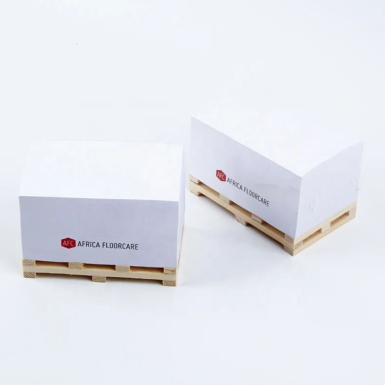 Custom Sticky Note Memo Pad Cube Blocks Wooden Pallet Paper Custom ...