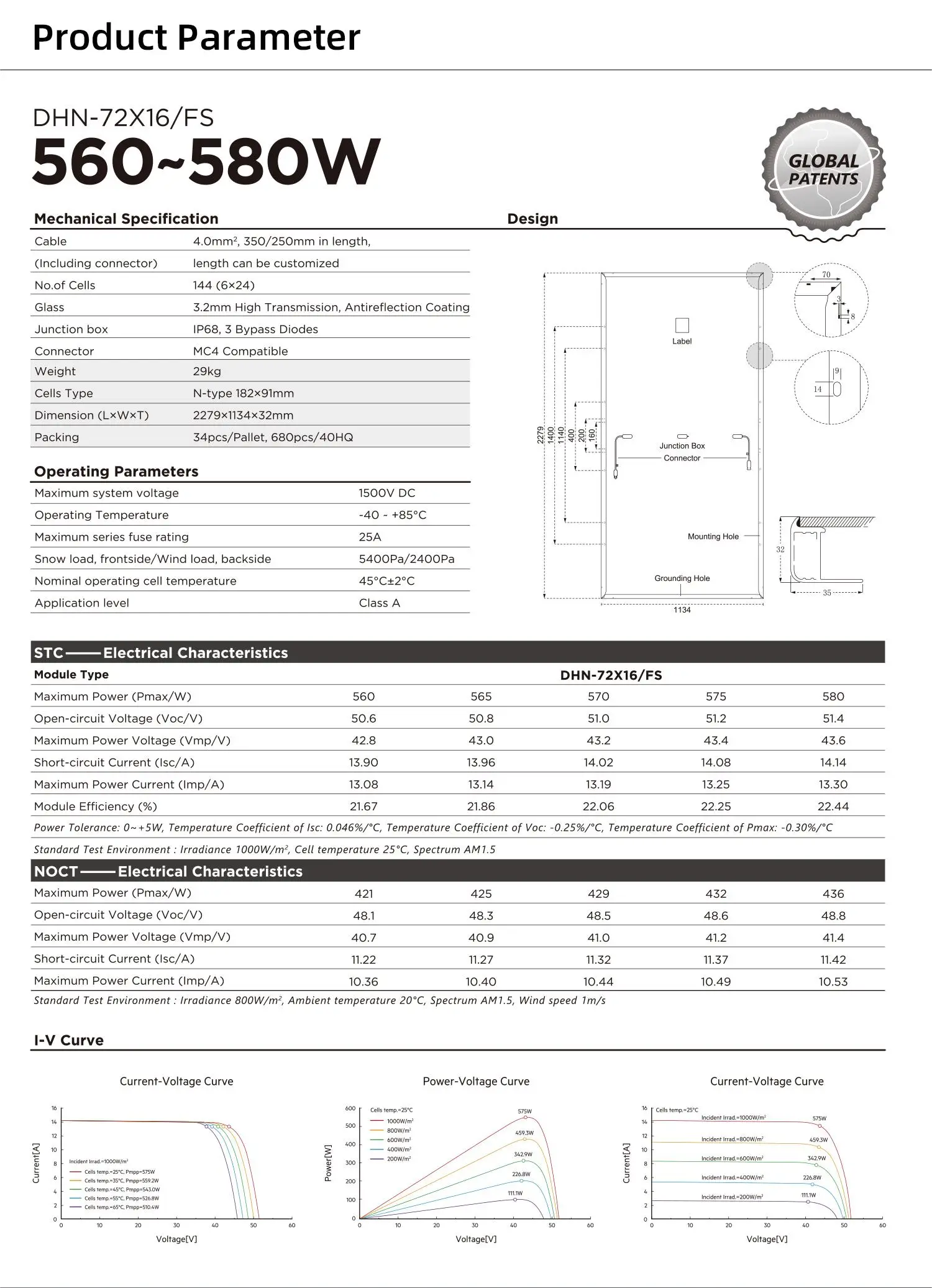 Dah In Stock Full Screen Solar Panel 560w 565w 570w 575w 580w 585w N ...