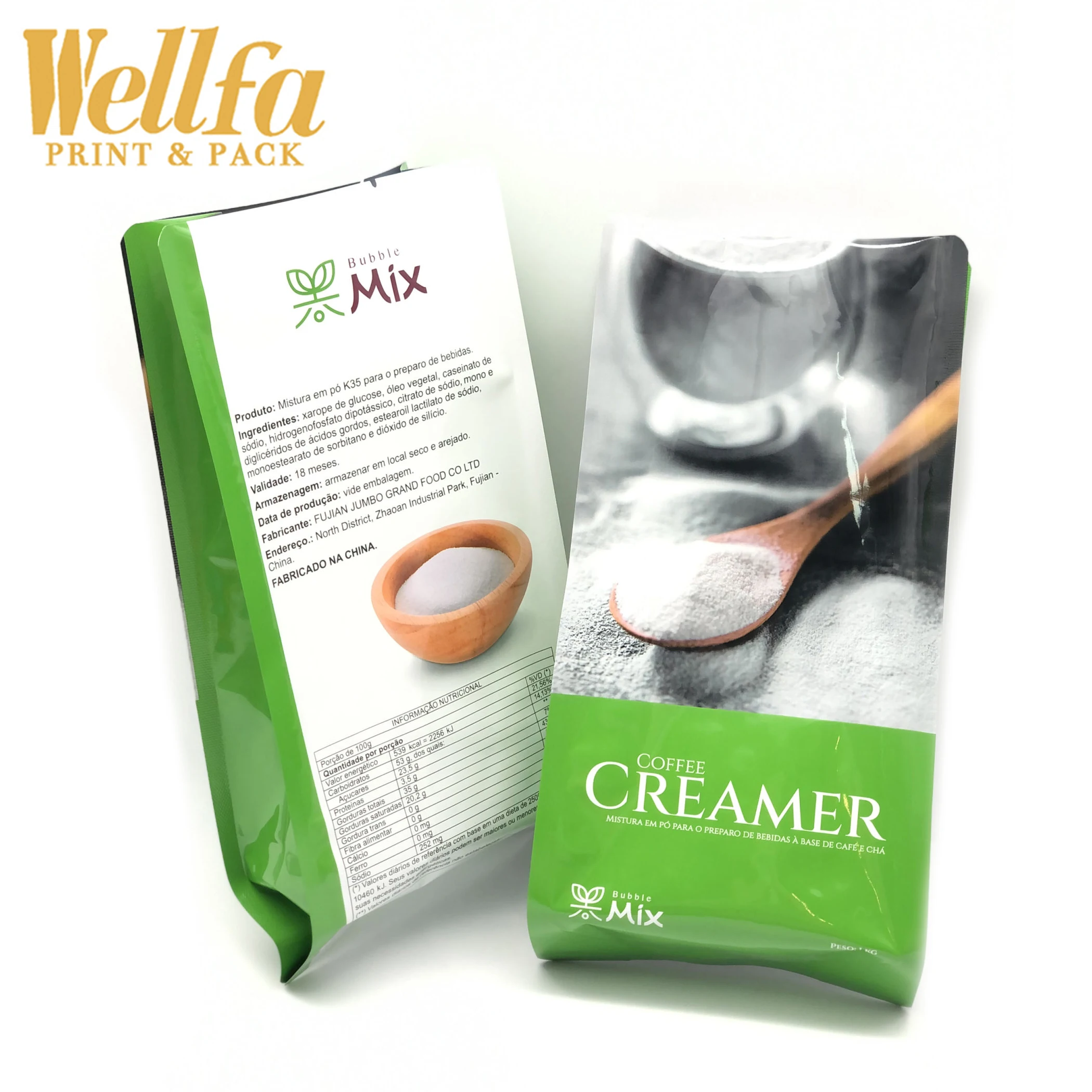 Custom Printed Coffee Milk Powder Packaging - Mylar Pouches