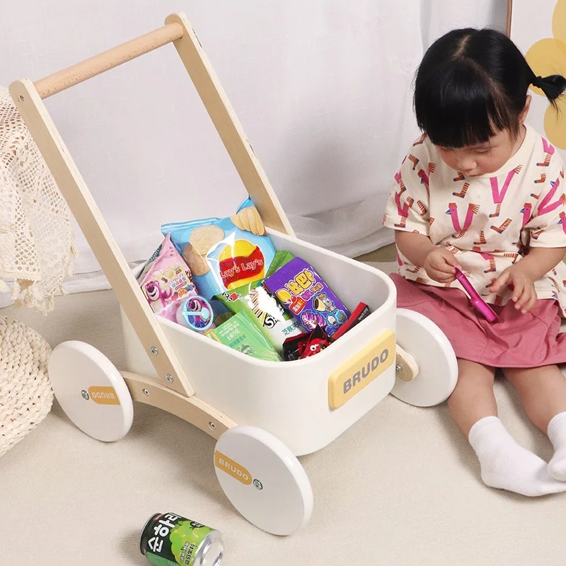 Alibaba.com: Wooden Children's Hand Pulled Walking Cart, Early ...