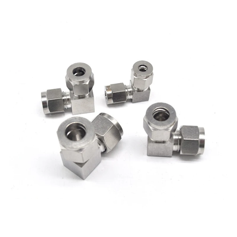 304 Stainless Steel Double Ferrule 90 Equal Elbow Fitting