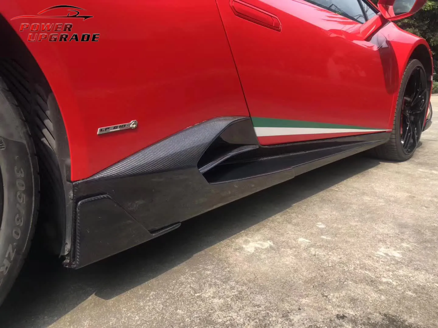 M Style Carbon Fiber Front Bumper Front Lip Side Skirt Diffuser Spoiler ...