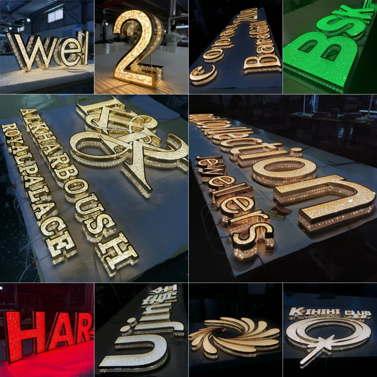 Custom LED Hanging Sign for Events Weddings 3d Acrylic Fronlit Letters ...