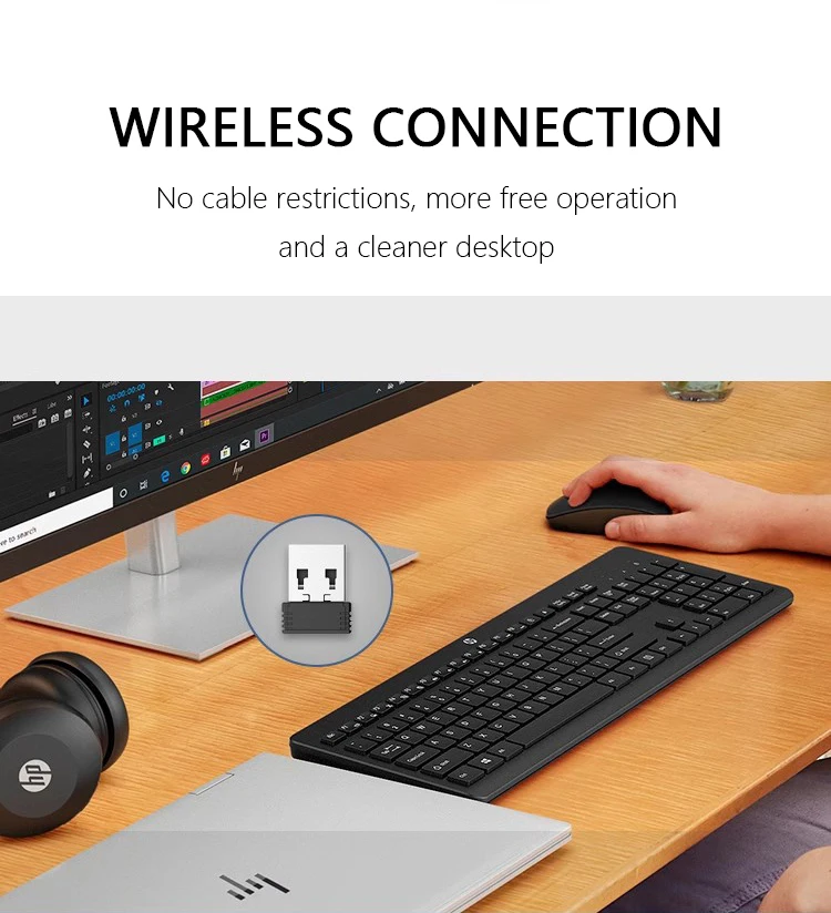 HP 235 Wireless Mouse and Keyboard Combo - Black Edition