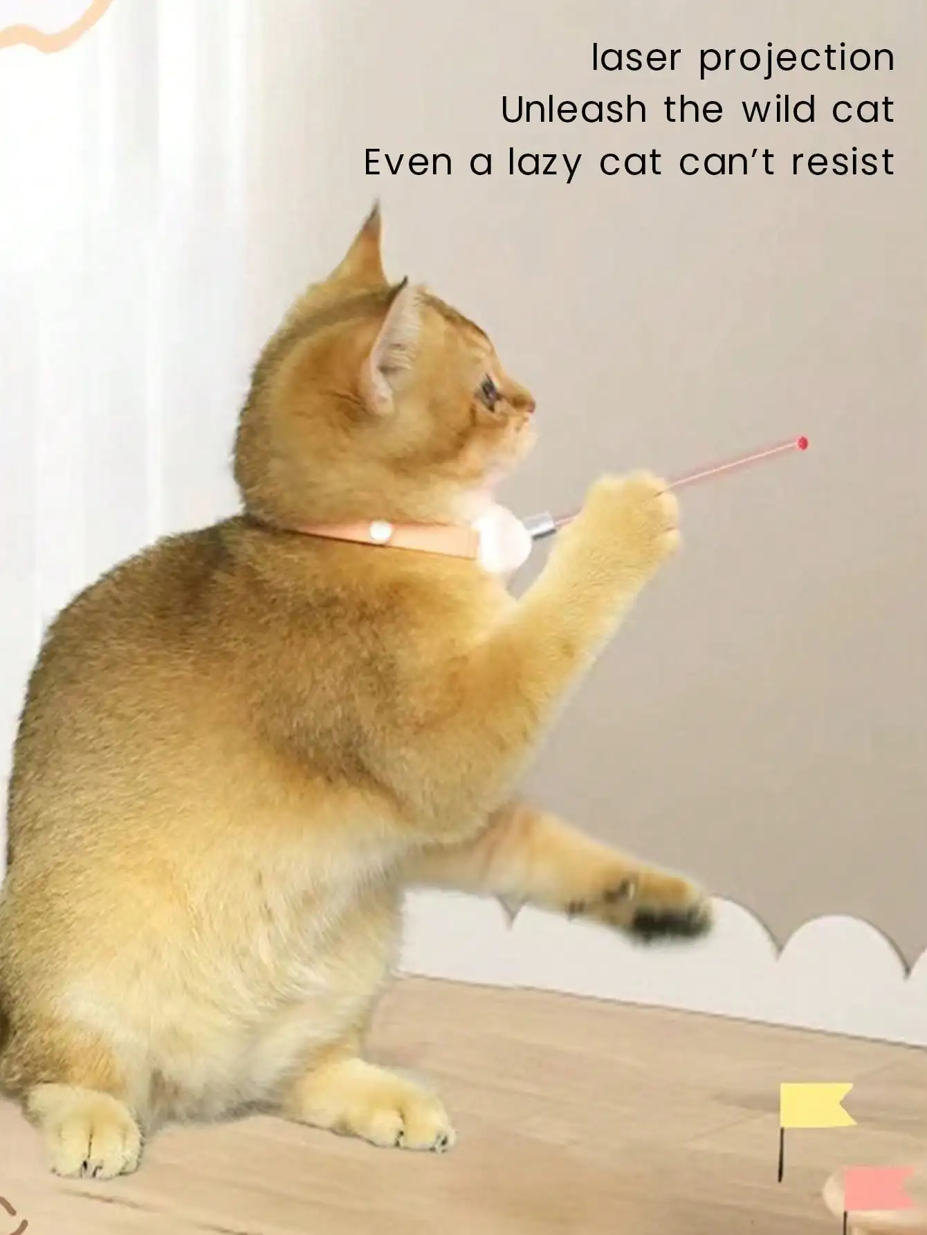 Laser Pointer Collar for Cats - Smart, Eco-Friendly Toy