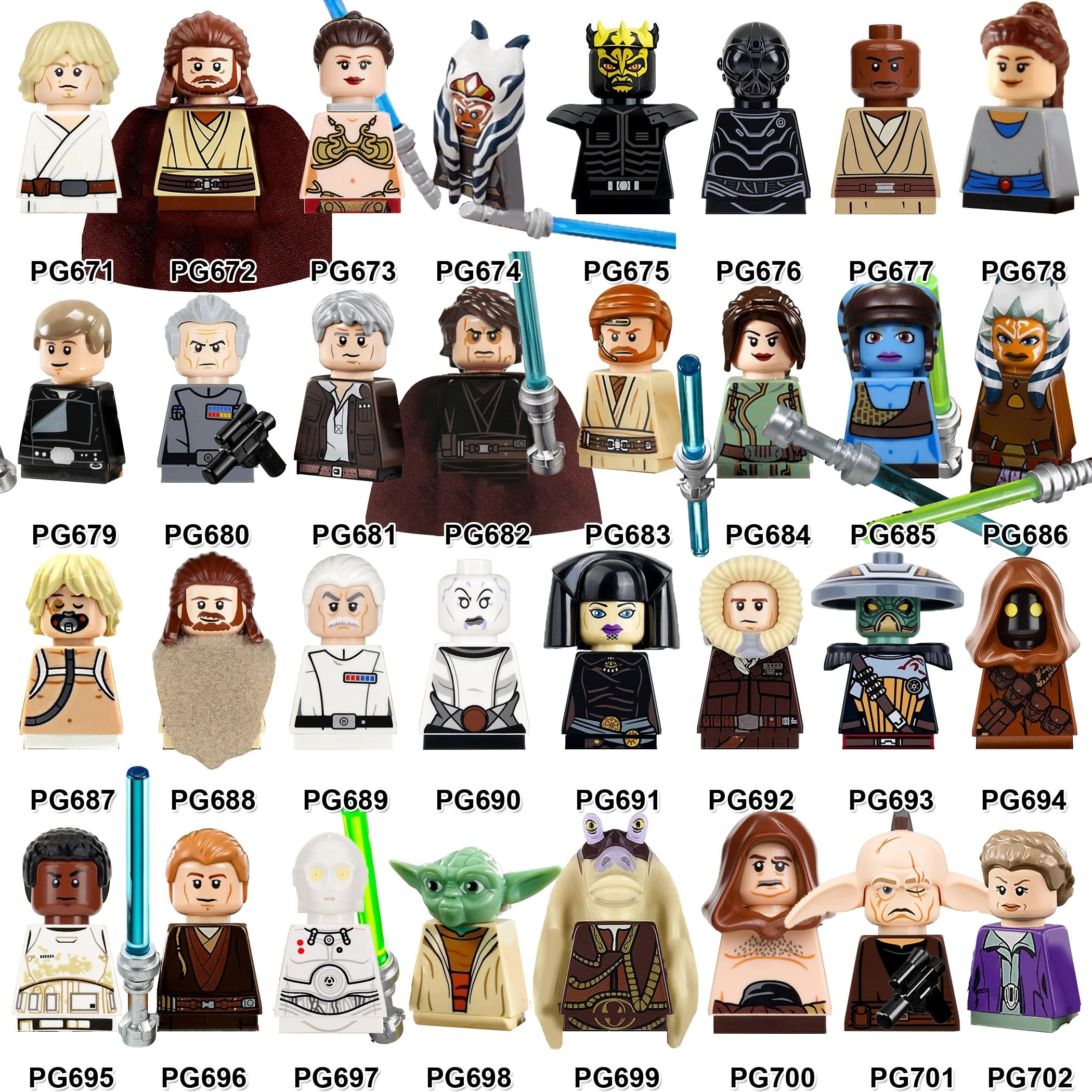 Pogo Brand Movie Space Wars Figure Jar Jar Binks Imperial Snow Clone ...