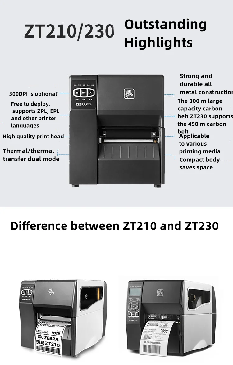 Zebra ZT230 Label Printer - High-Speed & Reliable Printing