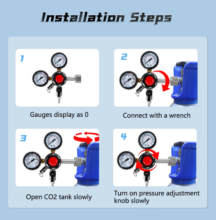 N2 Nitrogen Cylinder Tank Reg Ator Gas Pressure Beer Keg Reg Ator ...