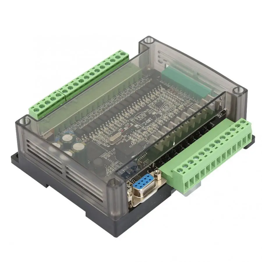 FX3U-24MT PLC Industrial Control Board - 14I/10O with 485