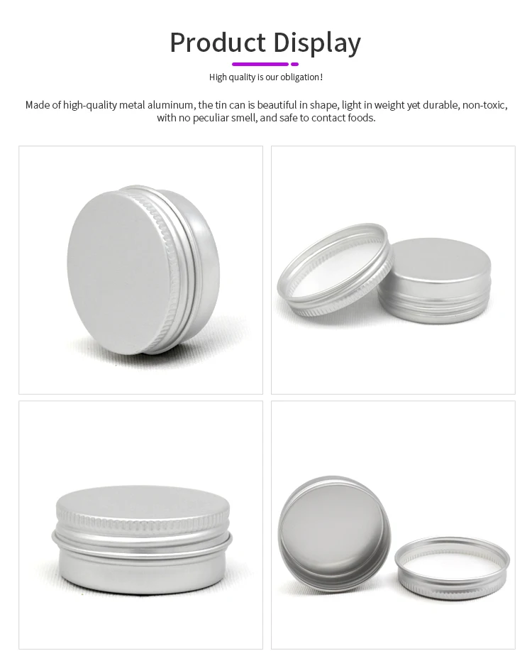 Aluminum Cosmetic Tins - Durable and Versatile Containers