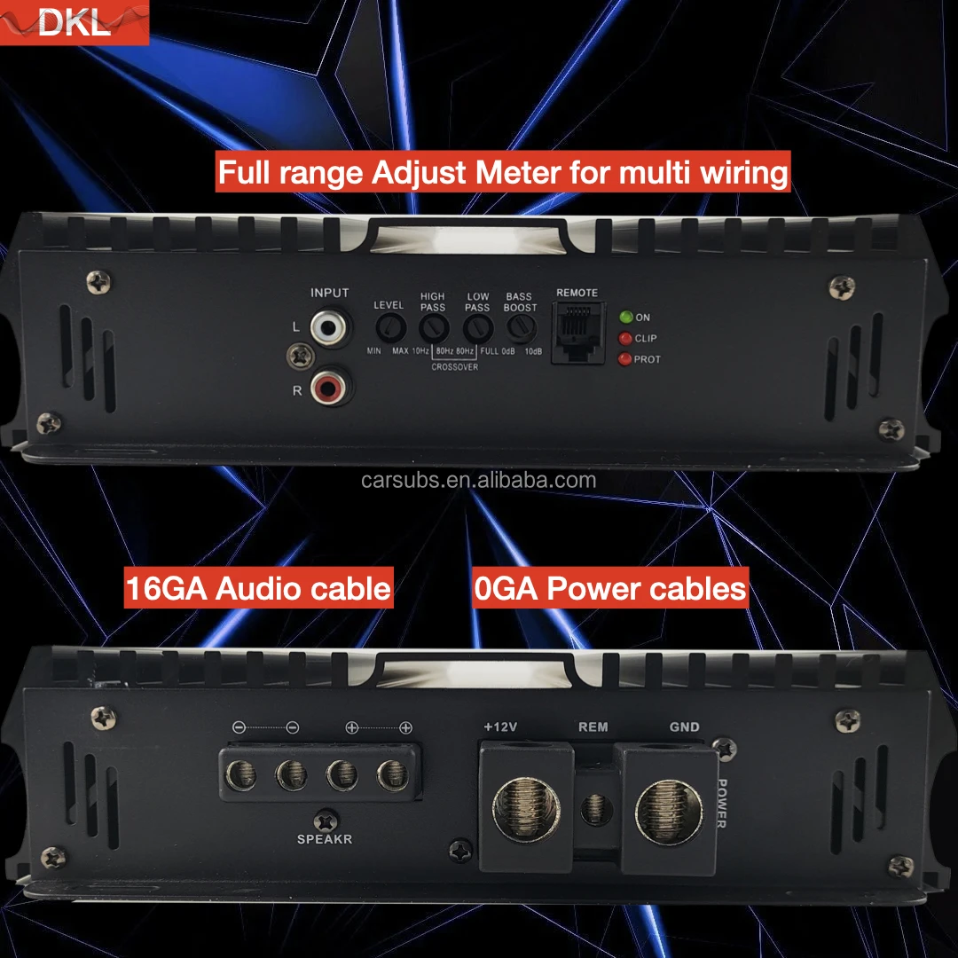 Fullrange Car Subwoofer Amplifier RMS 3000W Class D Max 1 Ohm Peak 6000W SPL Strong Bass Korean ...