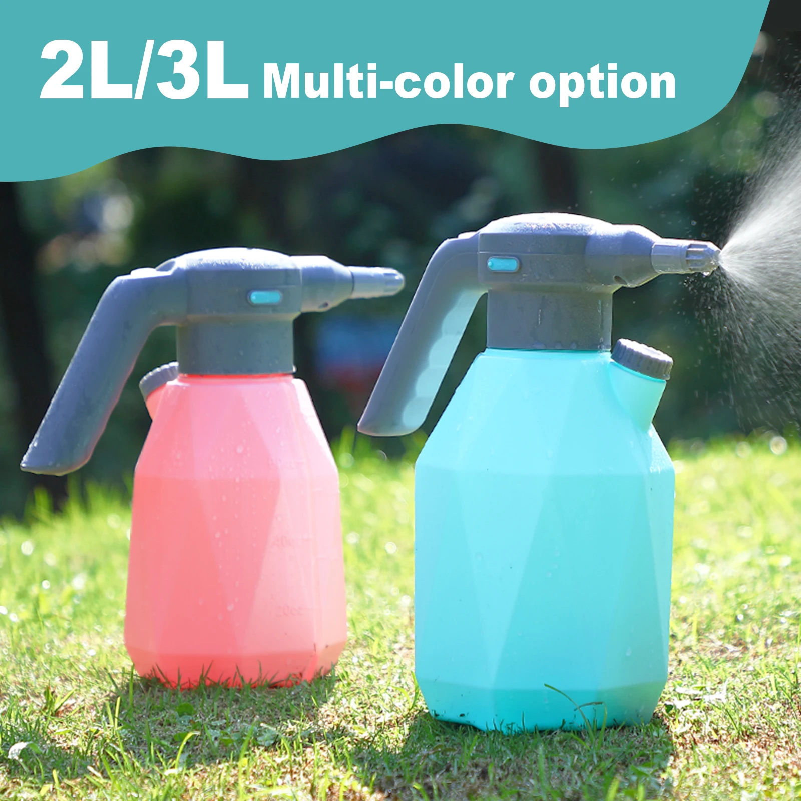 Sylstar 3l Spray Bottle Water Injection Port Plastic Hand Continue ...