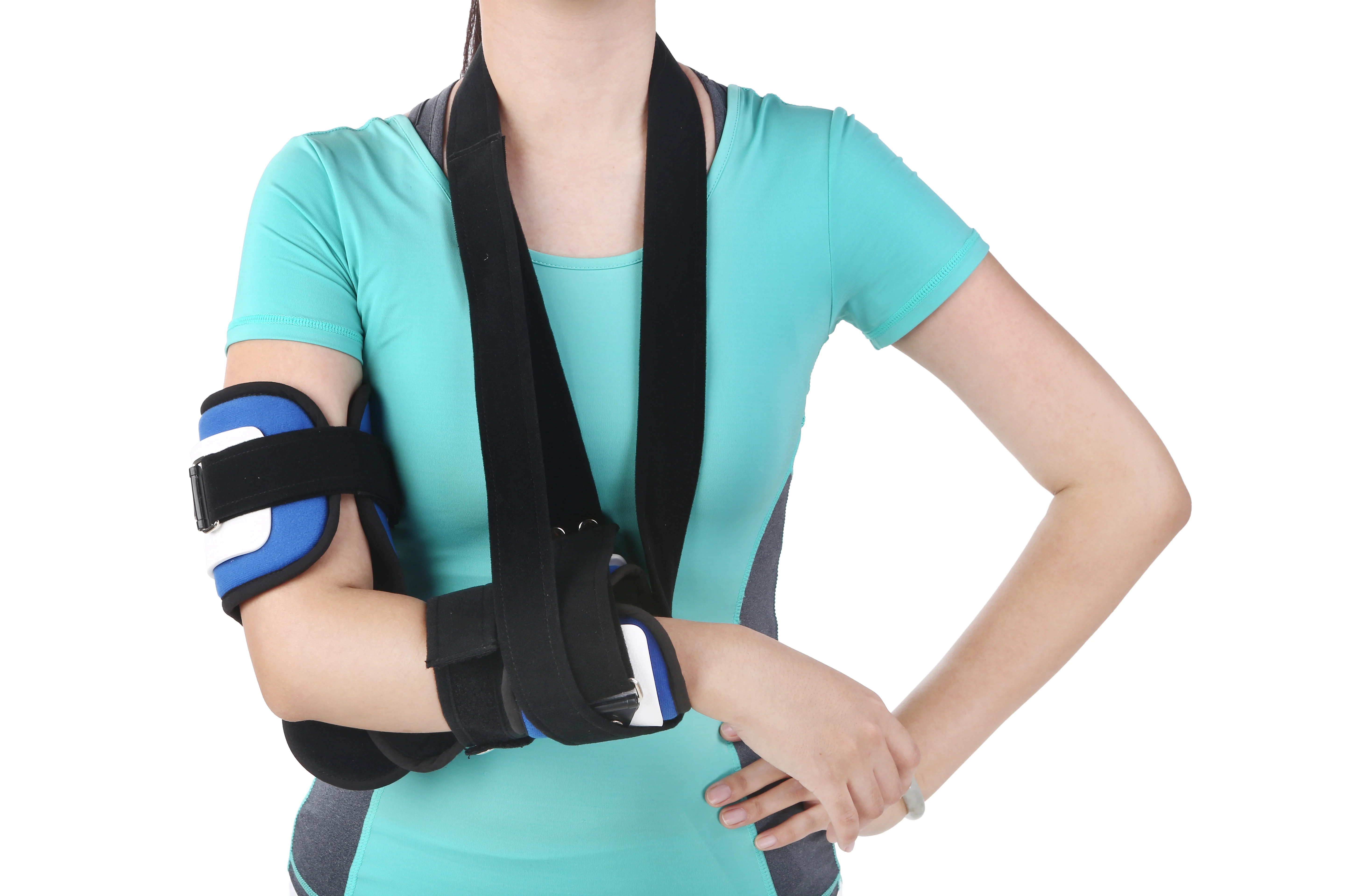 Rehabilitation Equipment Elbow Brace Elbow Immobilizer Rom Hinged Brace ...