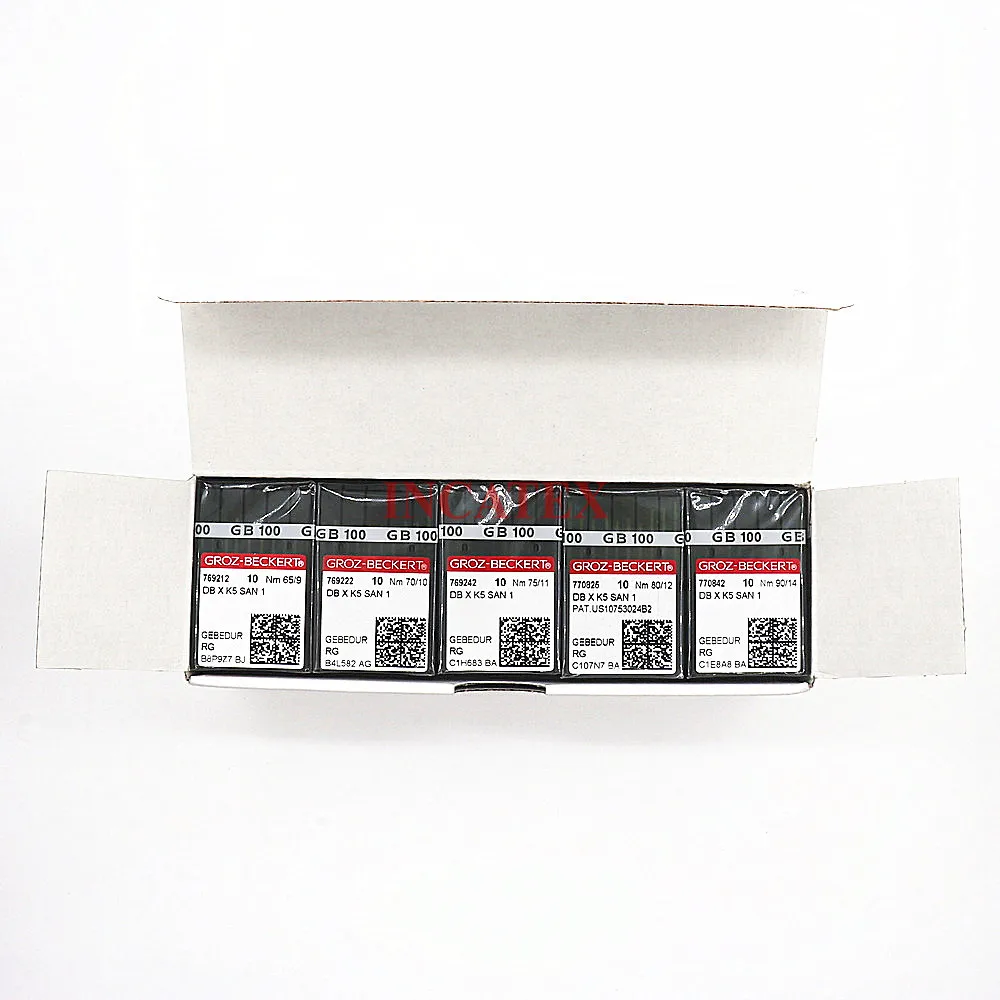 500 Pcs Groz Beckert Golden Embroidery Needle RG DB X K5 SAN 1 GEBEDUR ...