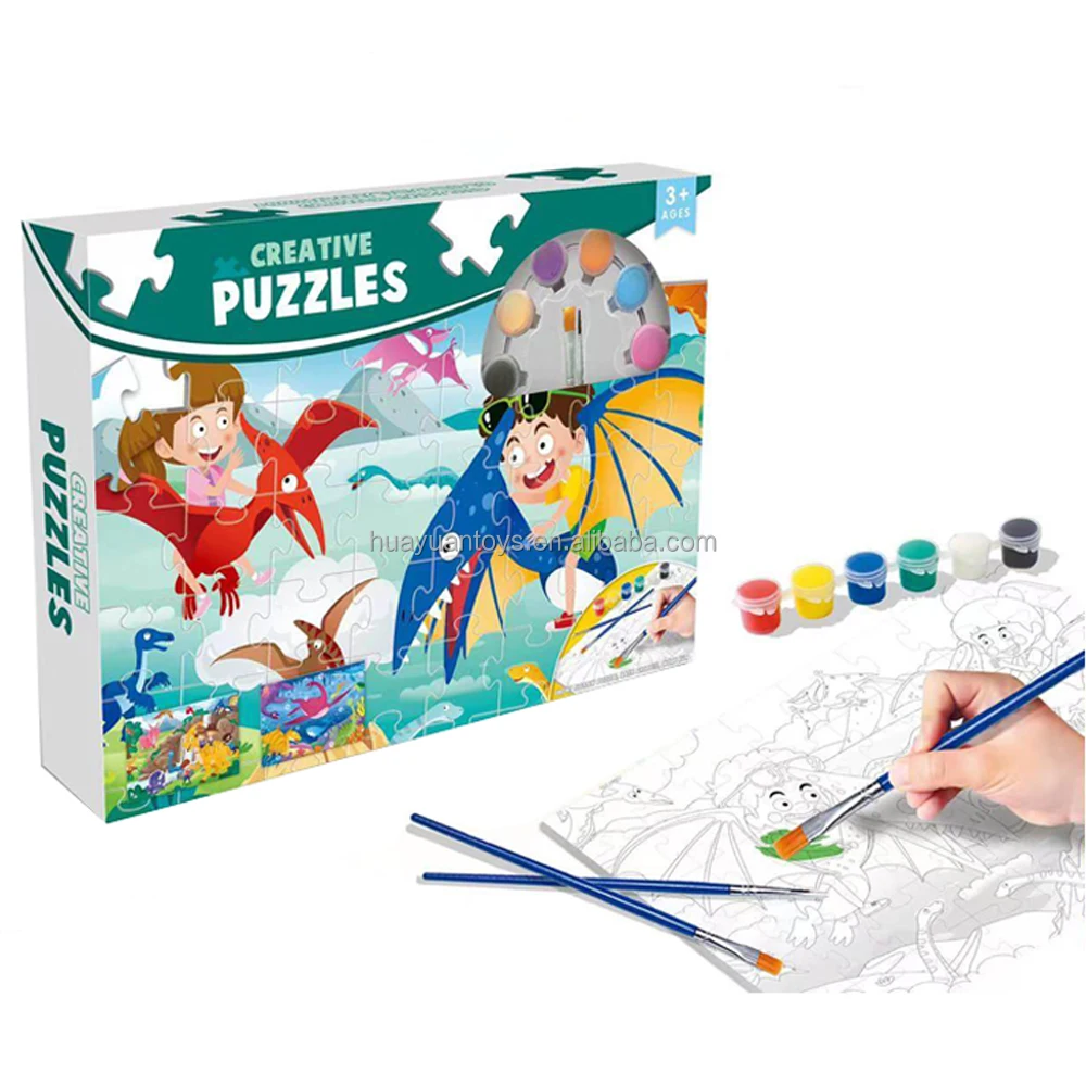 Creative Puzzle Graffiti 2 In 1 Front Jigsaw Puzzle And Diy Color ...