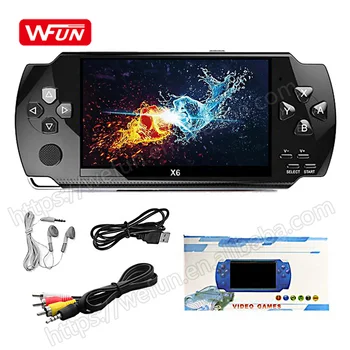 Multi-functional Portable X6 Handheld Game Console 64/128 Bit 10000 ...