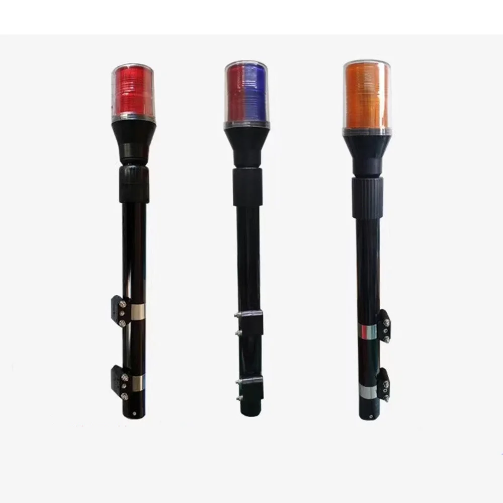 Rotating Flashing Strobe Pole Mounting Streamline Motorcycle Rear ...