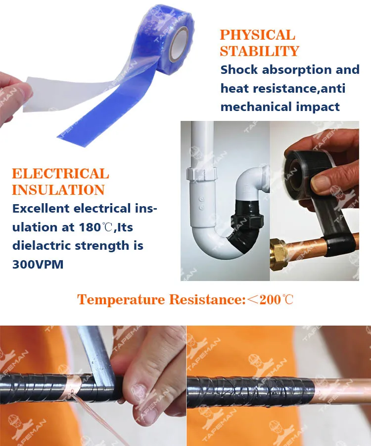 Free Sample High Voltage Plumbing Sealing Self Fusing Vulcanizing Non ...