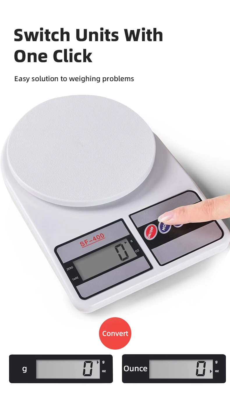 Balanza Digital Weight Weighing 5kg 10kg Kitchen Cooking Coffee Scales ...