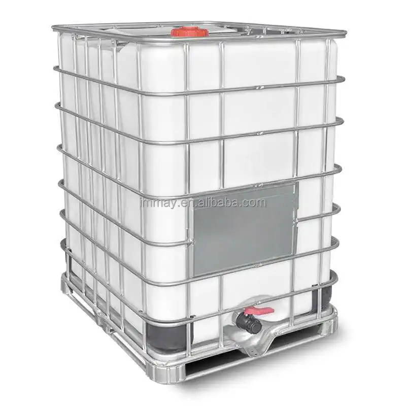 Galvanized Steel Frame 1500L Chemical Reagent Storage IBC Tank