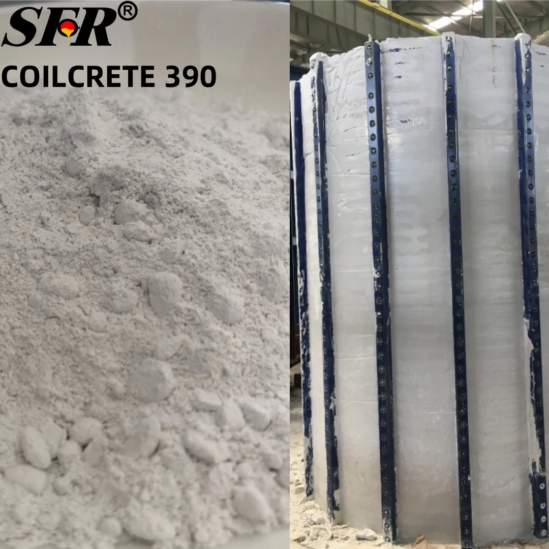 COIL-CRETE 390 castable coil cement coil grout refractory castable ...