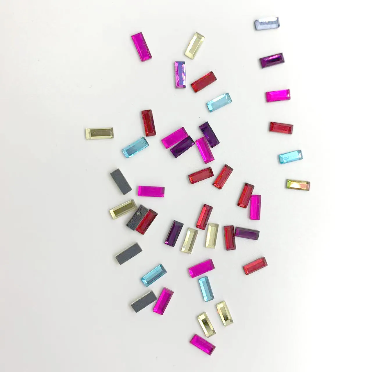 High Quality Rectangle Crystal Rhinestone Flatback Glass Hotfix Stone ...