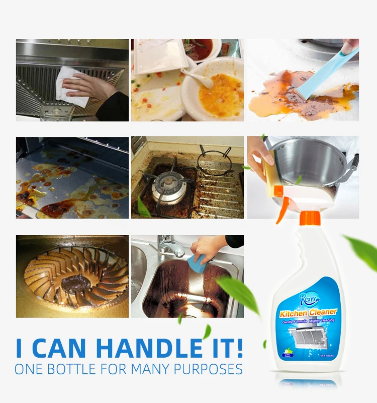 500ml Kitchen Cleaner Oil Cleaning Range Hood Cleaner For Household ...