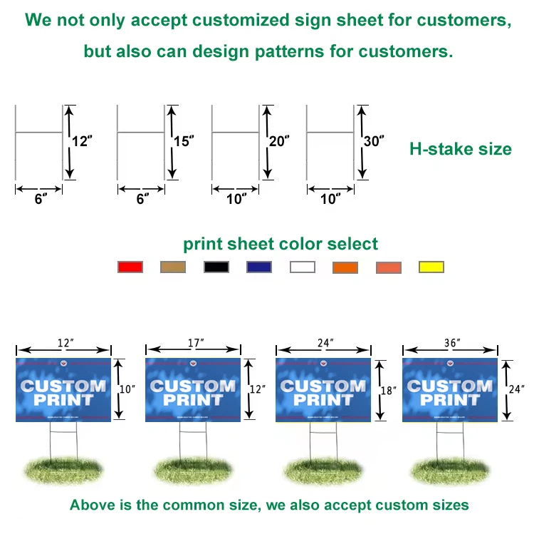 Customize Waterproof Outdoor Advertising Digital Printing Boards Yard ...