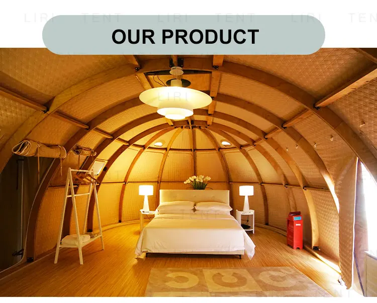Waterproof Timber Structure Geodesic Eco Panorama Dome Glamping Tents ...